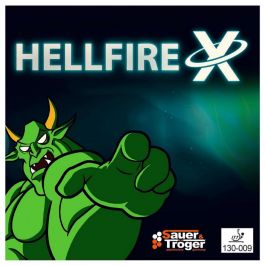 Revêtement pour raquette de ping pong / tennis de table HELLFIRE X